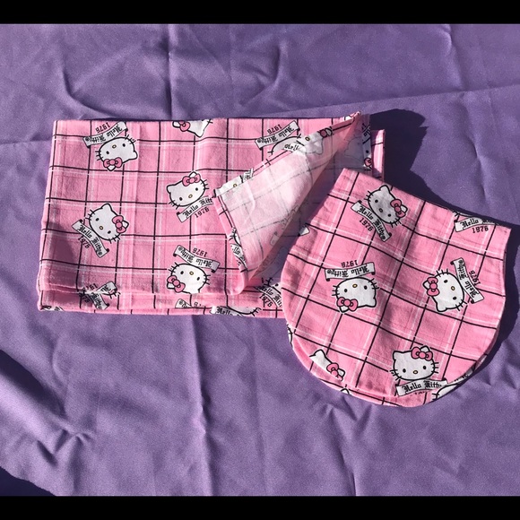 Bedding | Hello Kitty Baby Blanket And Burp Cloth Set | Poshmark